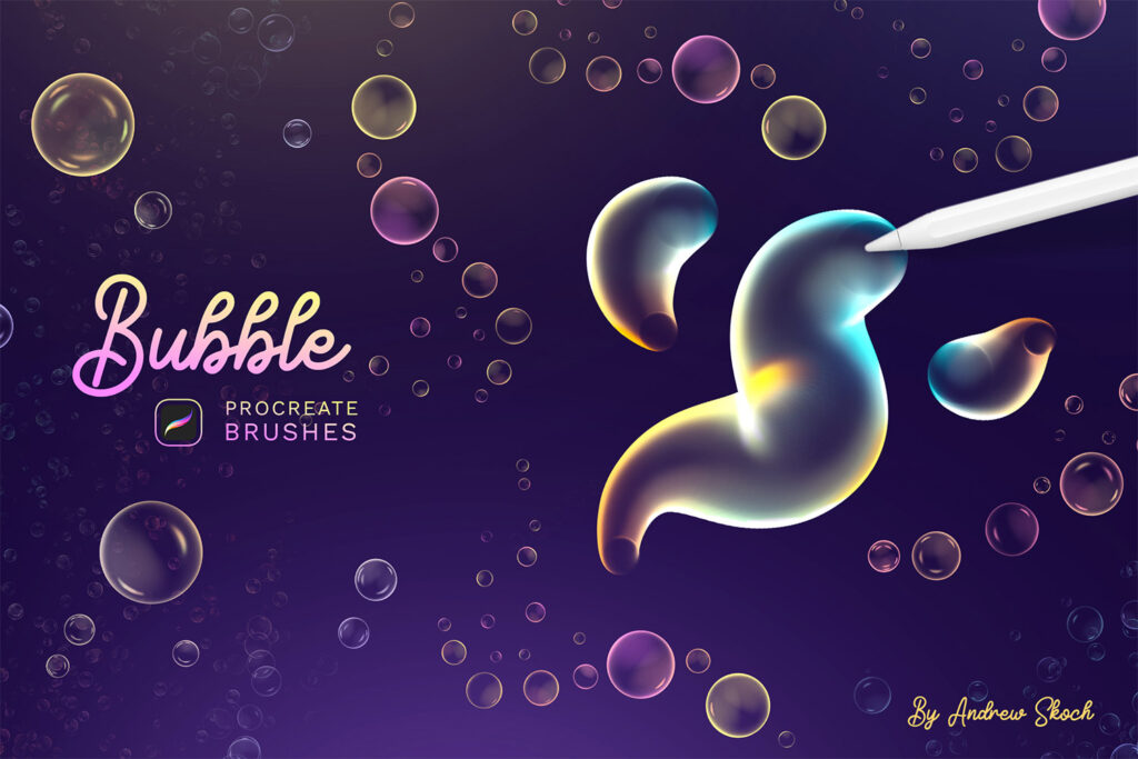 Bubbles Procreate Brushes - MasterBundles