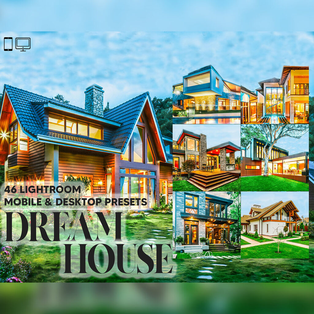 46 Dream House Lightroom Presets, Real Estate Mobile Preset, Interior ...