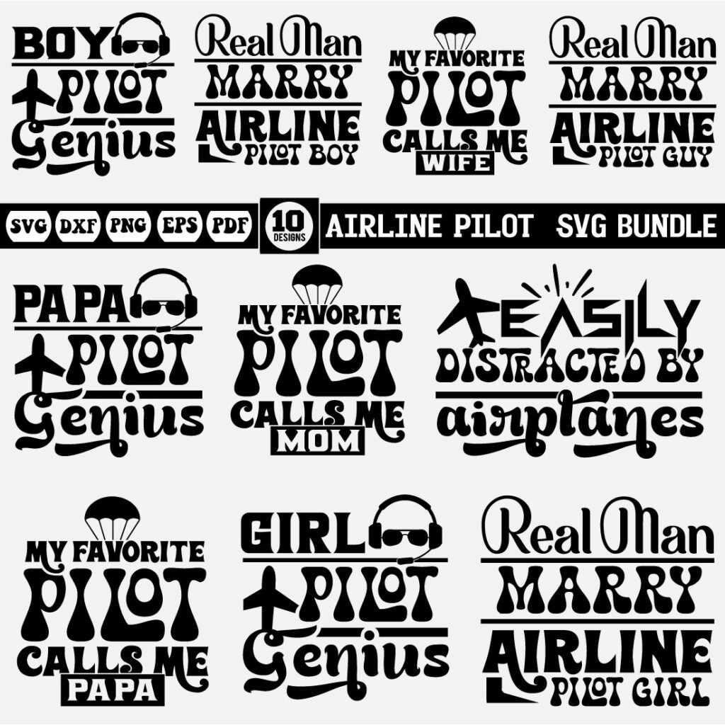 Airline Pilot Svg Bundle - MasterBundles
