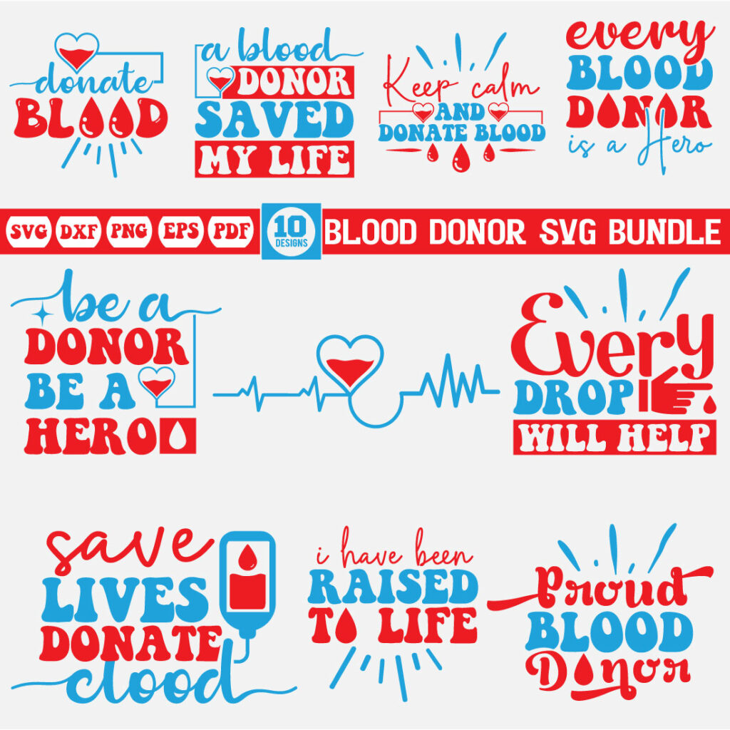 Blood Donor svg bundle - MasterBundles
