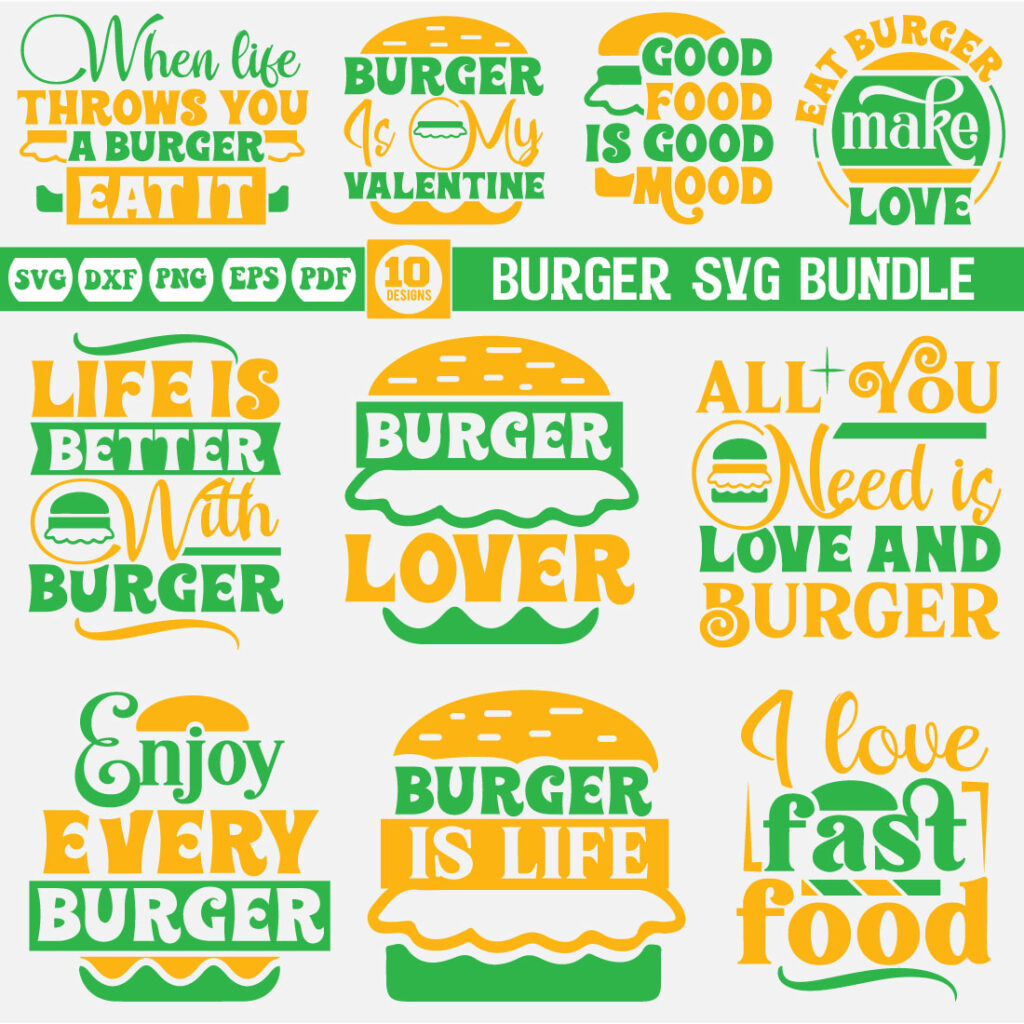Burger Svg Bundle - MasterBundles