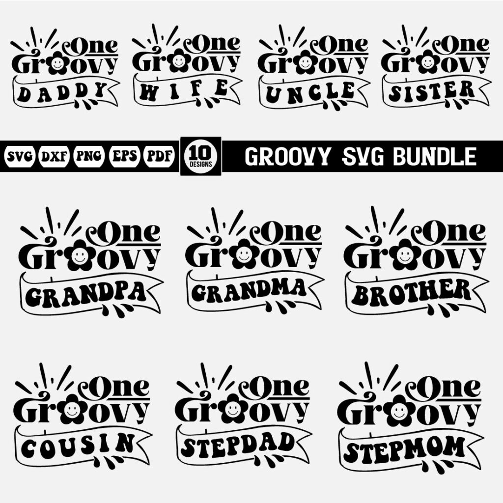 Groovy Svg Design Bundle - MasterBundles