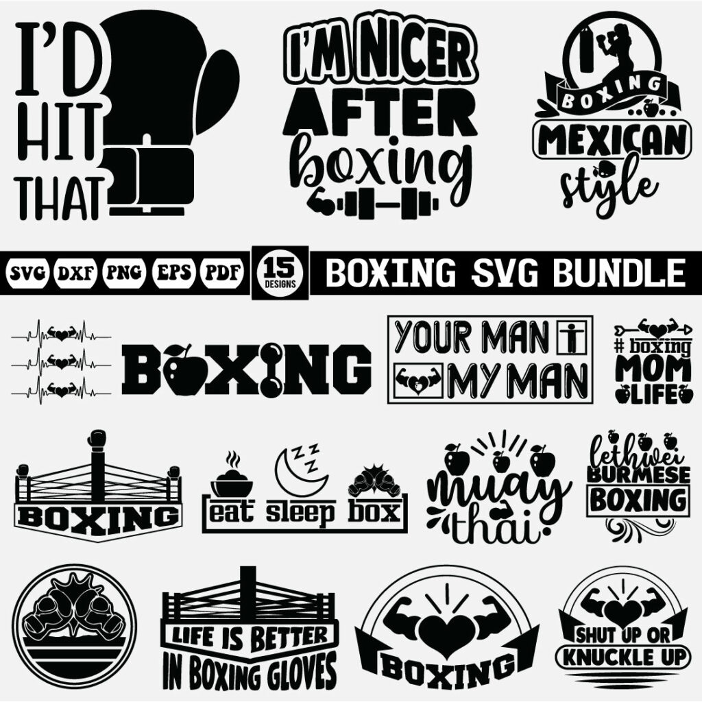 boxing Svg bundle - MasterBundles