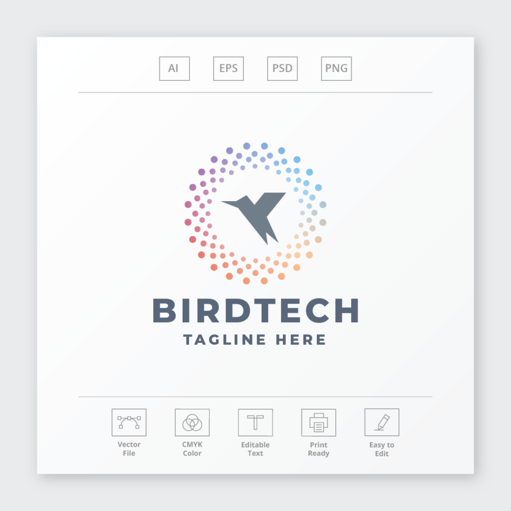 Bird Tech Logo - MasterBundles