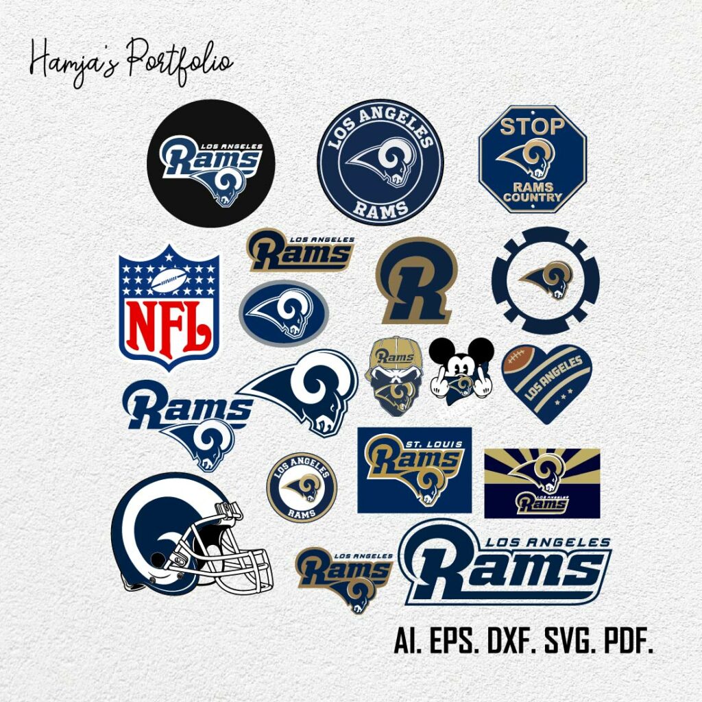 Los Angeles Rams Vector logo Svg - MasterBundles