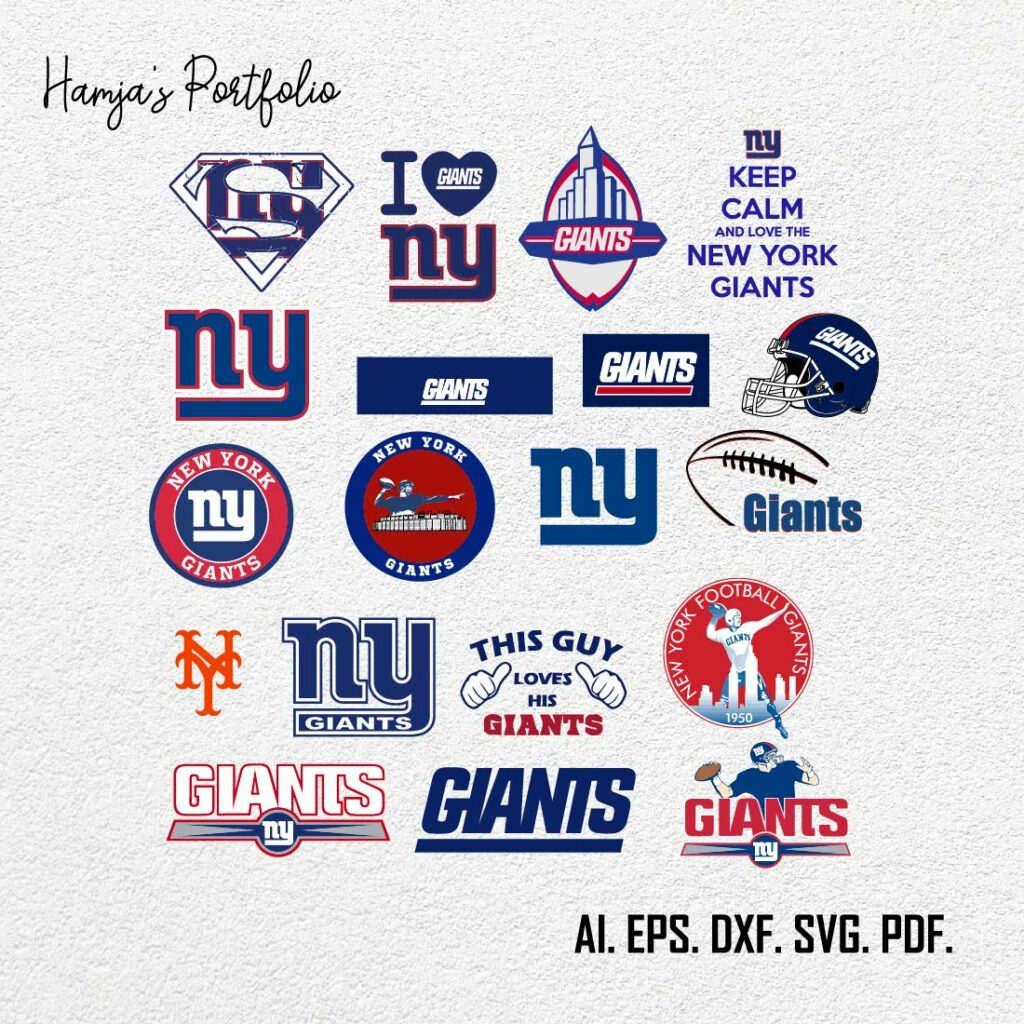 New York Giants Vector Logo Svg - MasterBundles