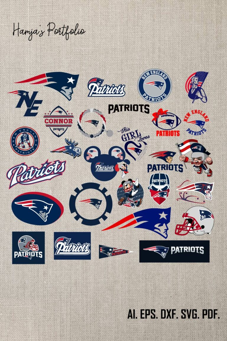 New England Patriots Vector Logo Svg - MasterBundles