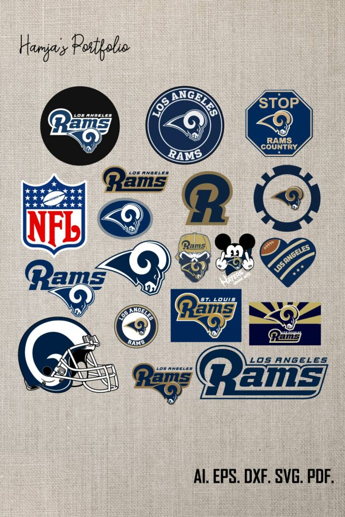 Los Angeles Rams Vector logo Svg - MasterBundles