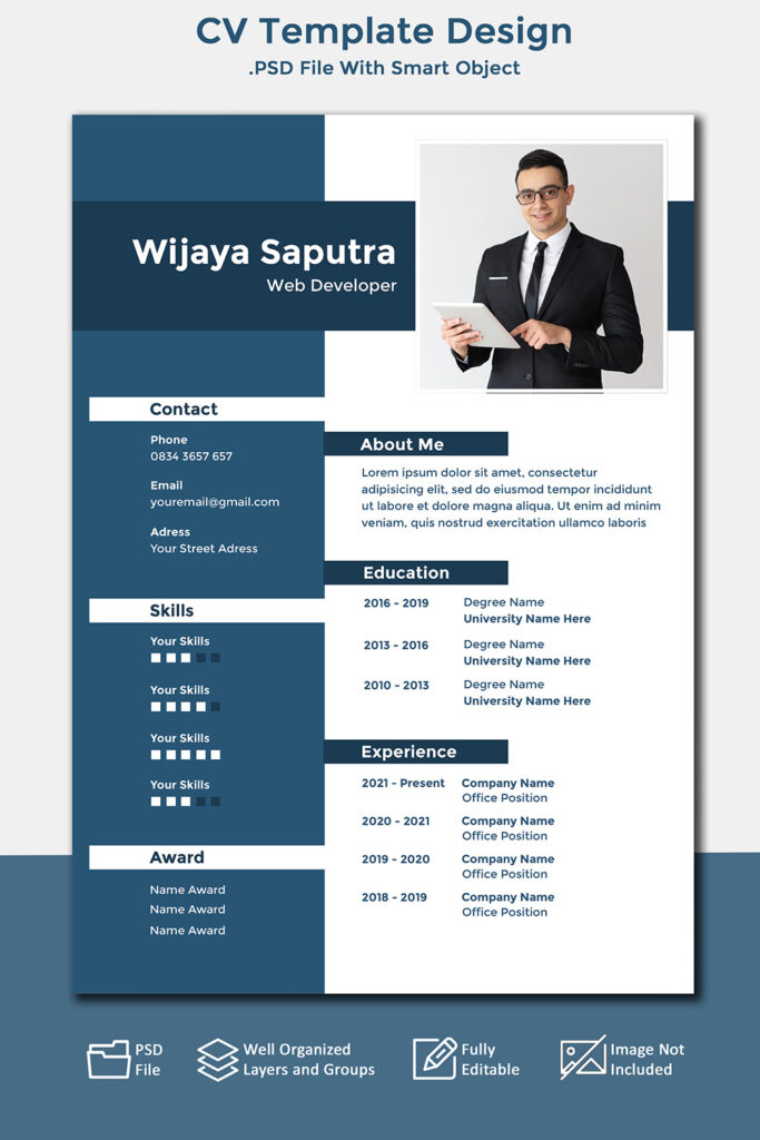 College Syudent Resume Template - MasterBundles