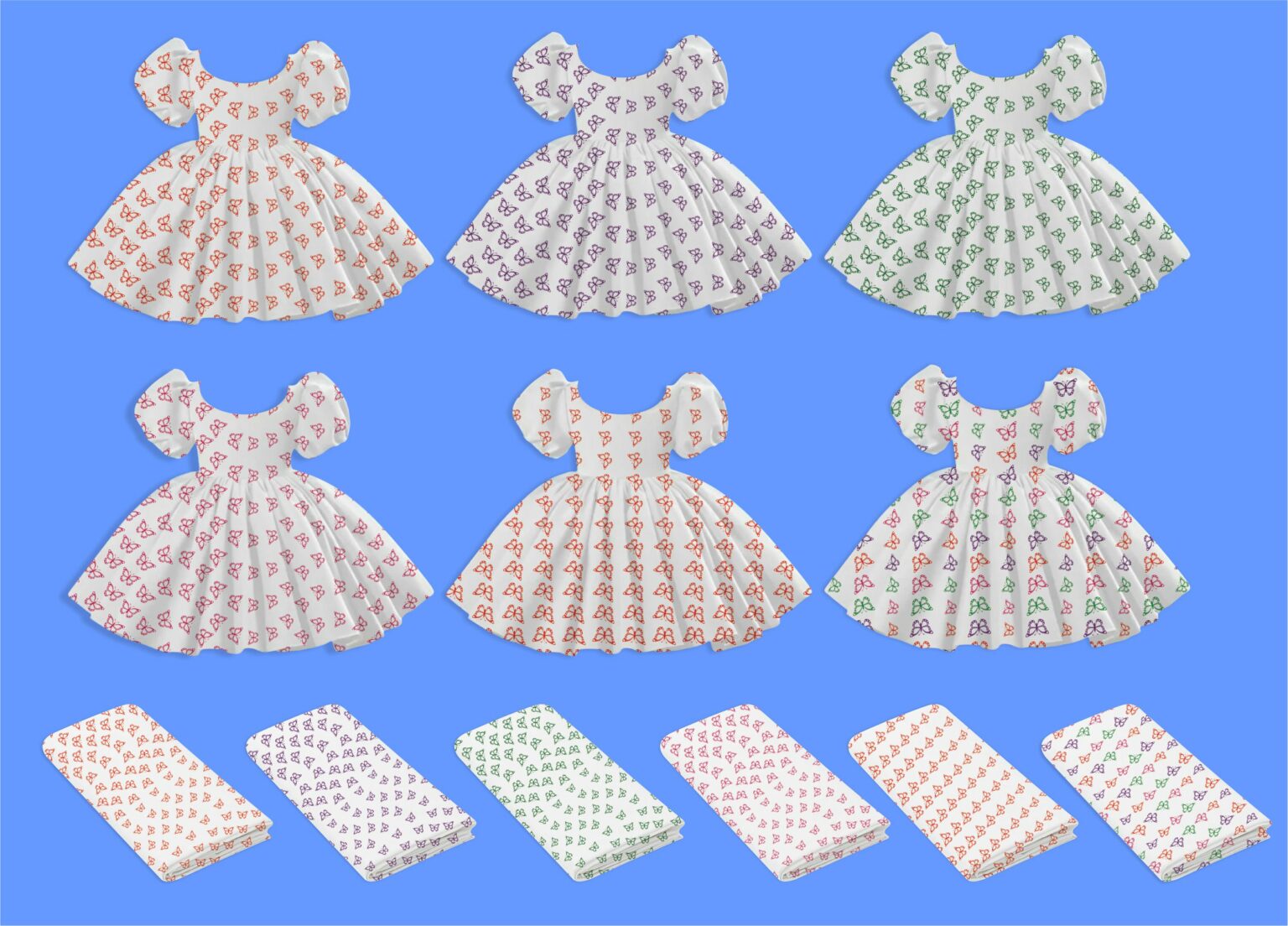 6 Elegant Butterfly Fabric Pattern Collections - MasterBundles