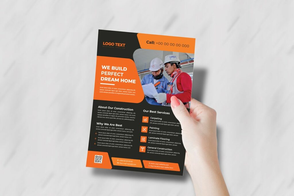 Construction Flyer Design - MasterBundles