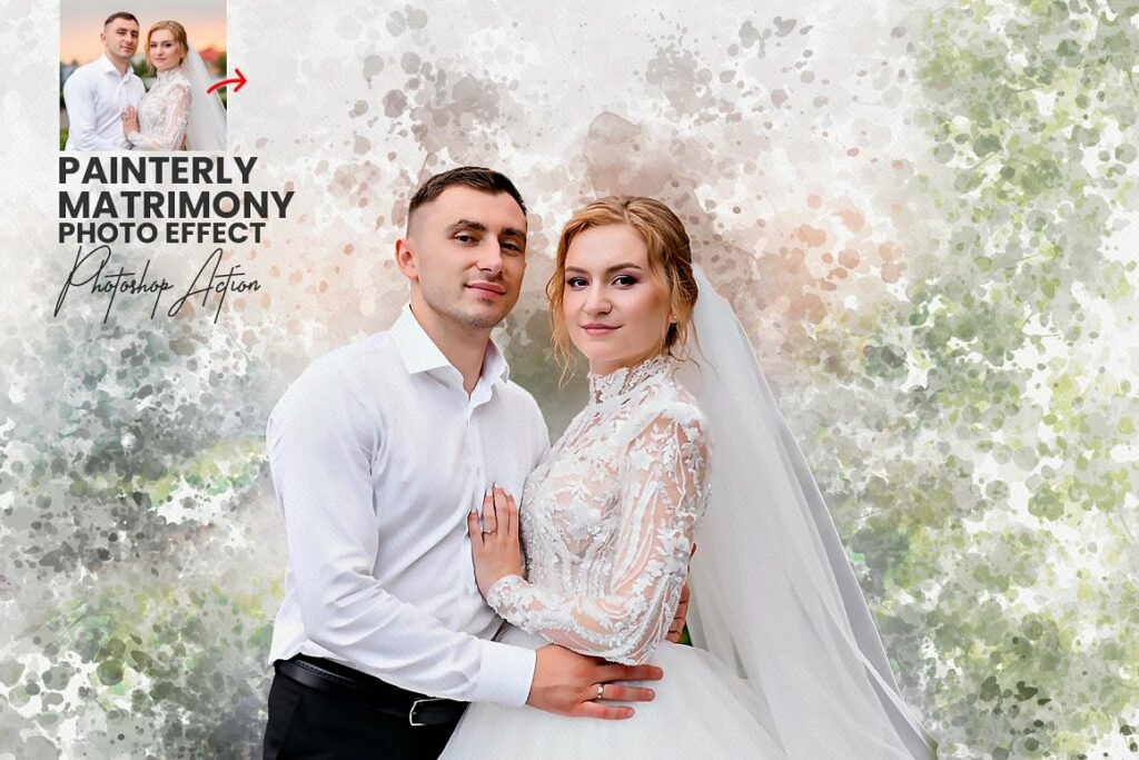 Painterly Matrimony Photoshop Action - MasterBundles