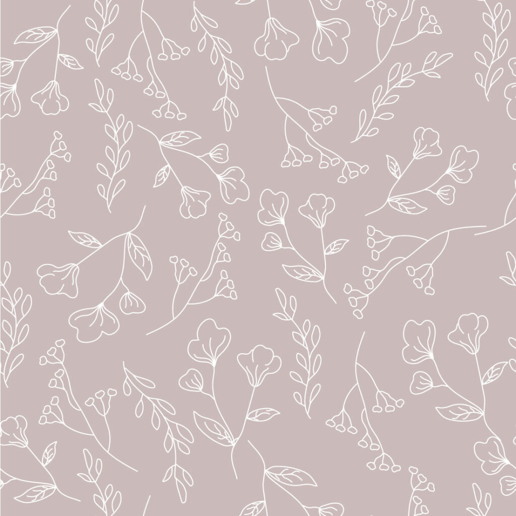 Pastel Line Flower Seamless Pattern - MasterBundles
