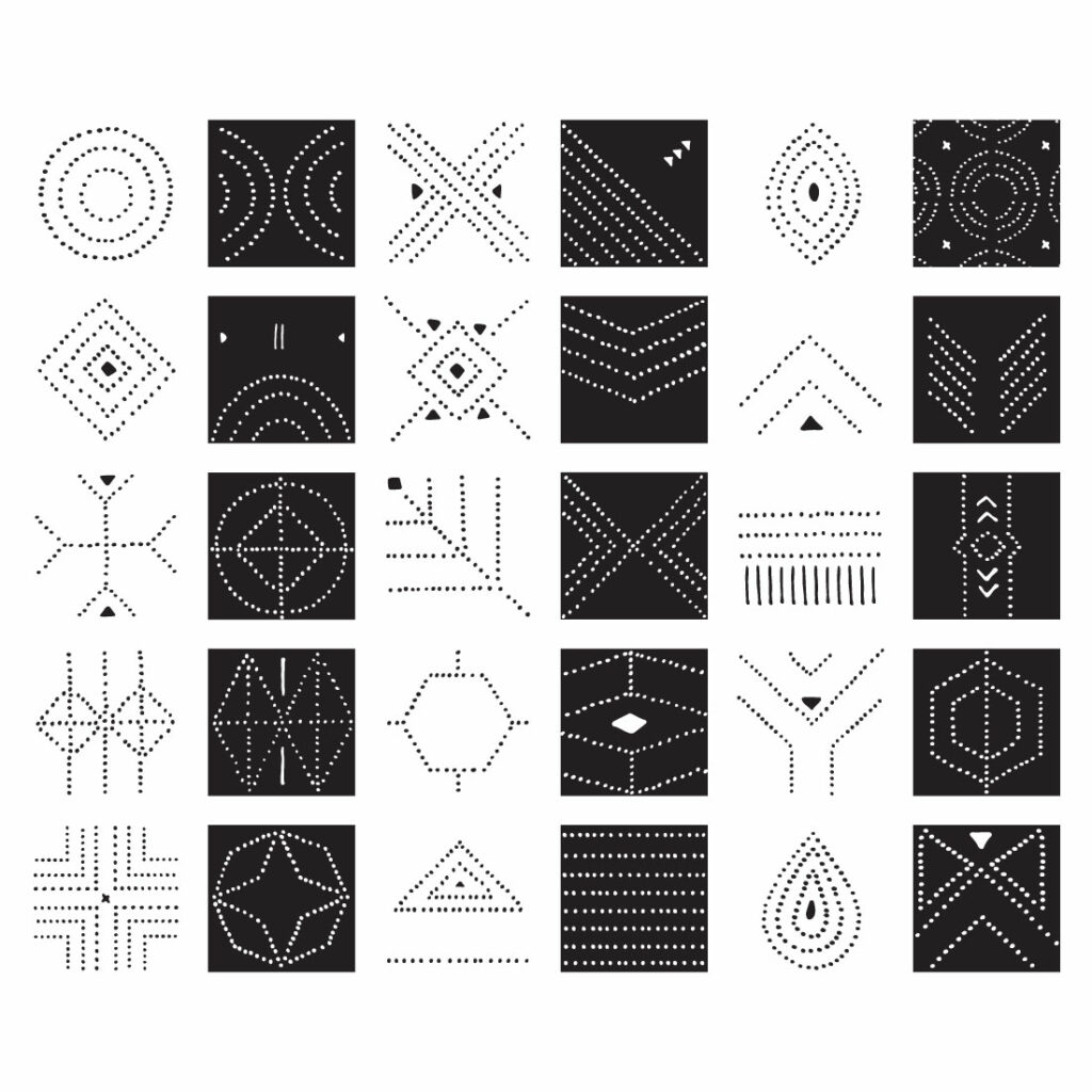 Dotted Vector Patterns Tiles - MasterBundles