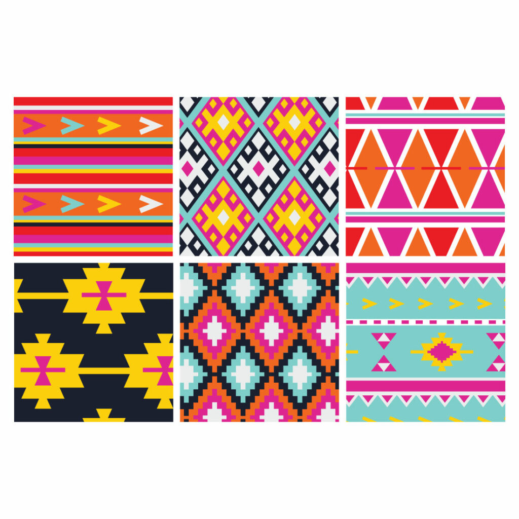 Electro Boho Seamless Vector Patterns - MasterBundles
