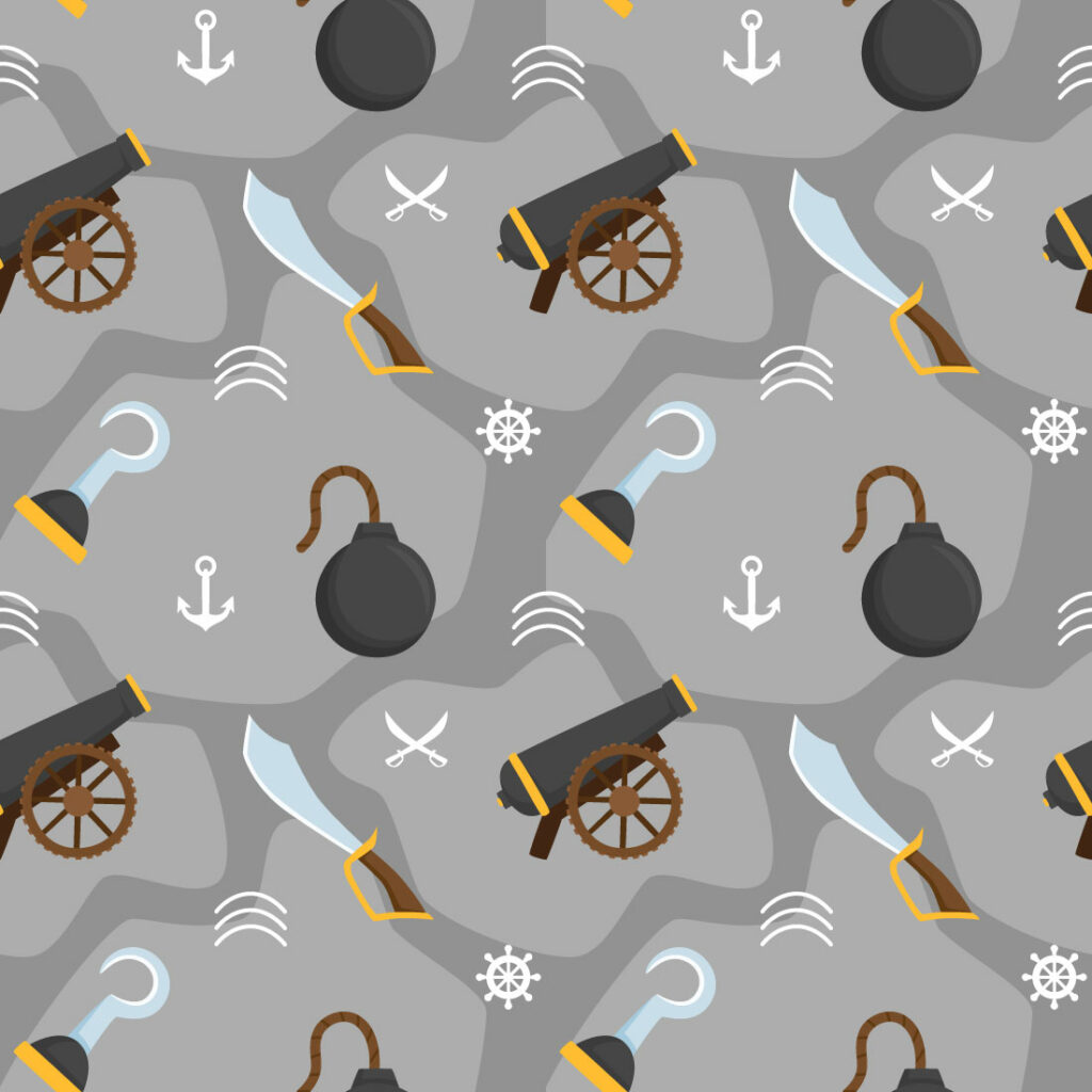 Pirates Seamless Pattern - MasterBundles