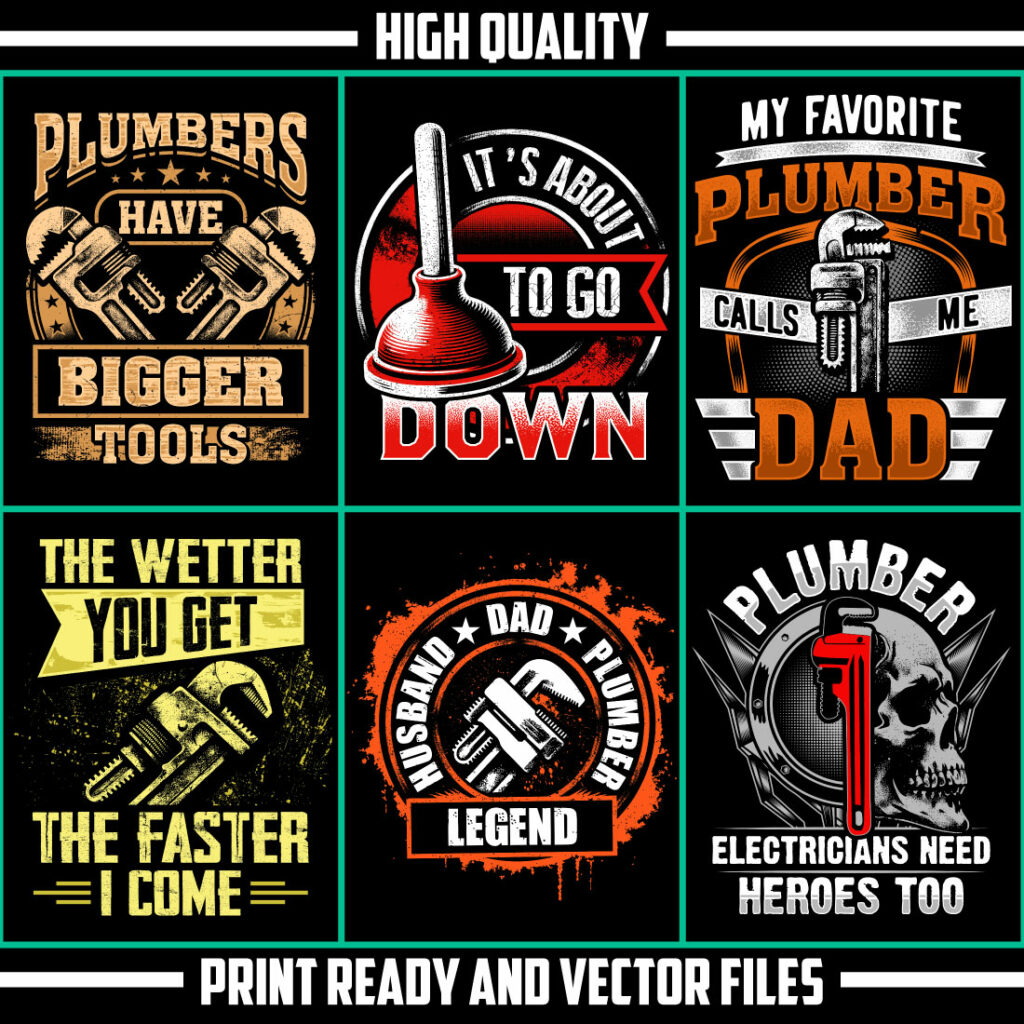 Plumber t shirt design bundle - MasterBundles, plumber, plumbing, gift ...