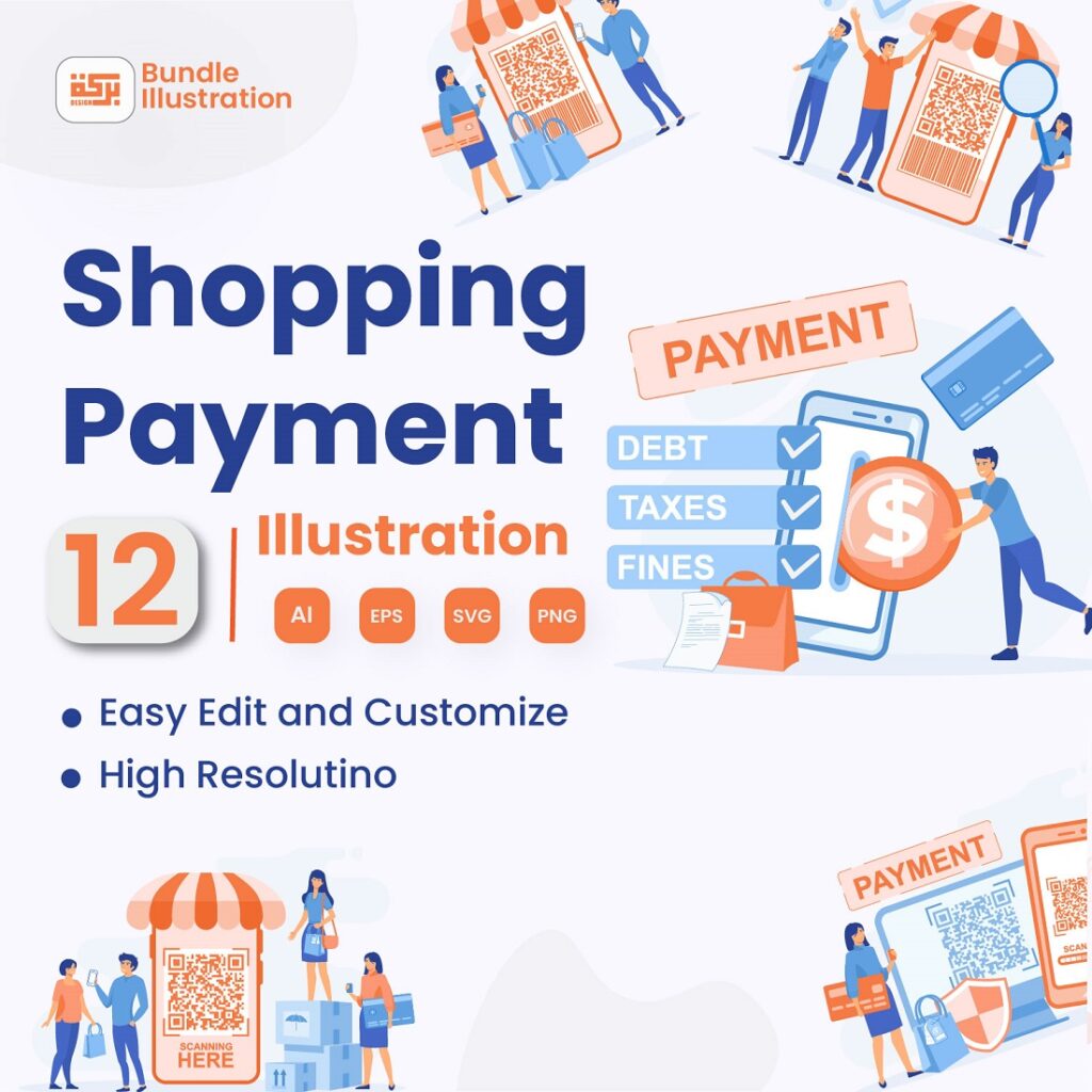 Payment Method Illustration Design - MasterBundles