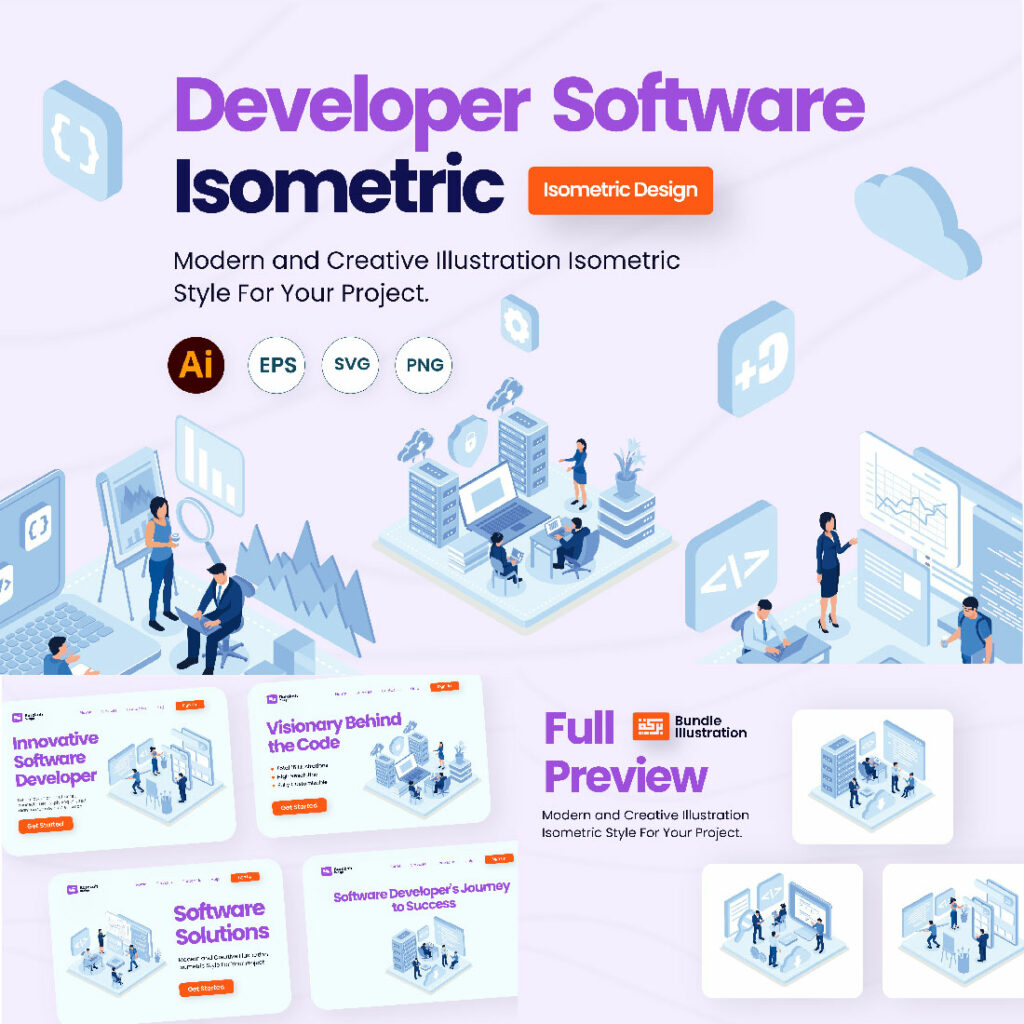 15 Illustrations Related to Software Development for Web, App ...