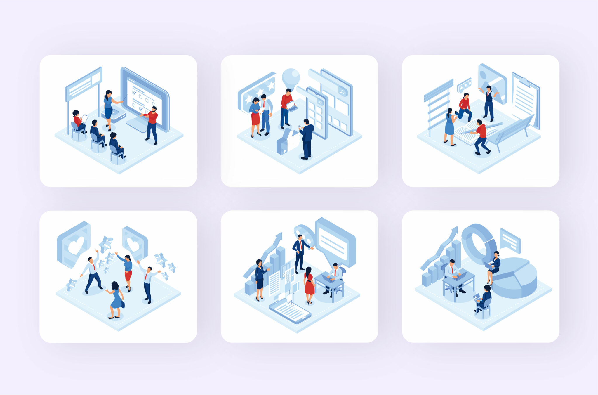12 Illustrations Related to Workplace Activities - MasterBundles