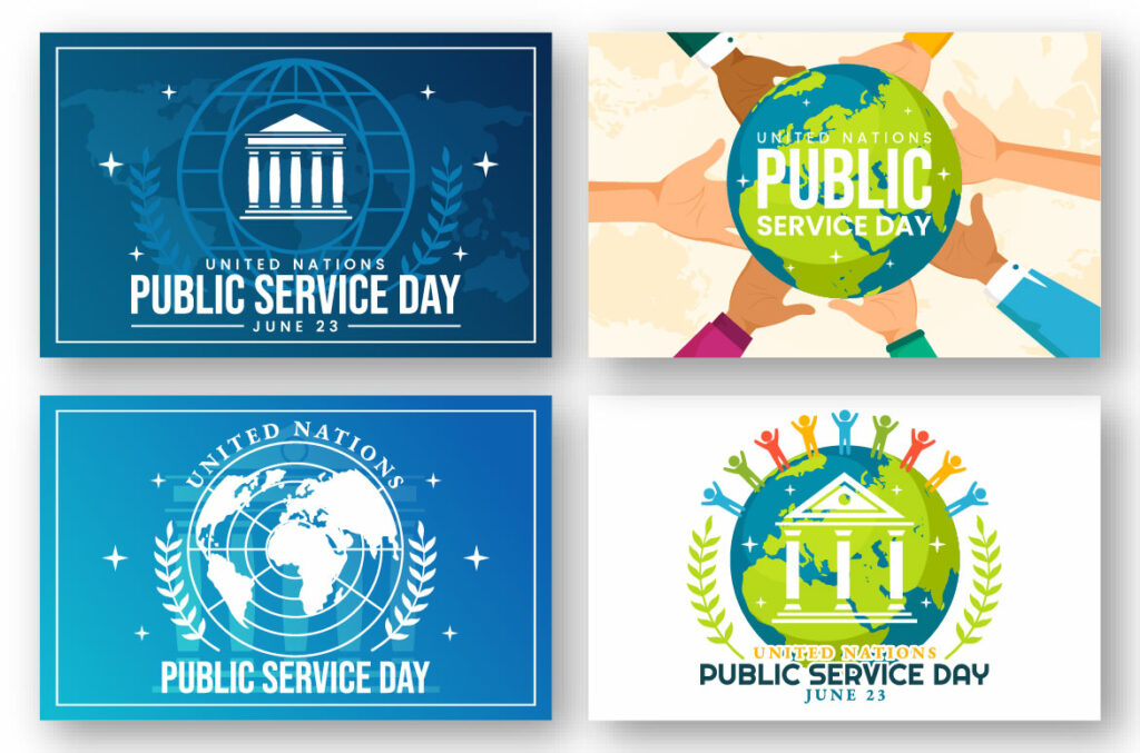 12 United Nations Public Service Day Illustration - MasterBundles