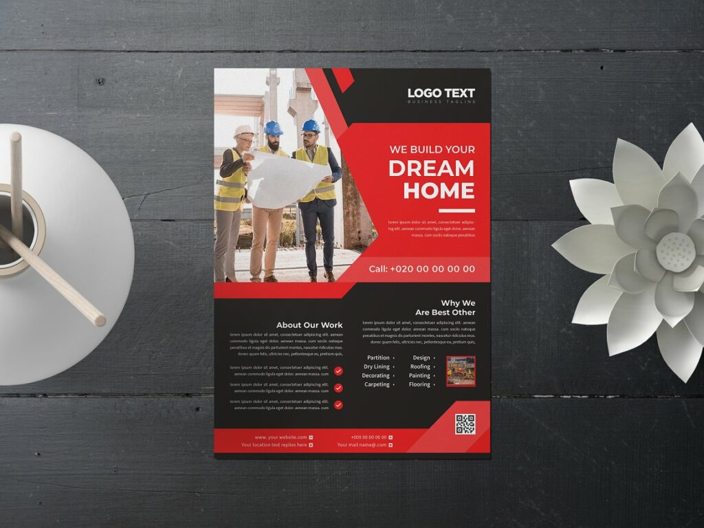 Creative Construction Flyer Design - MasterBundles