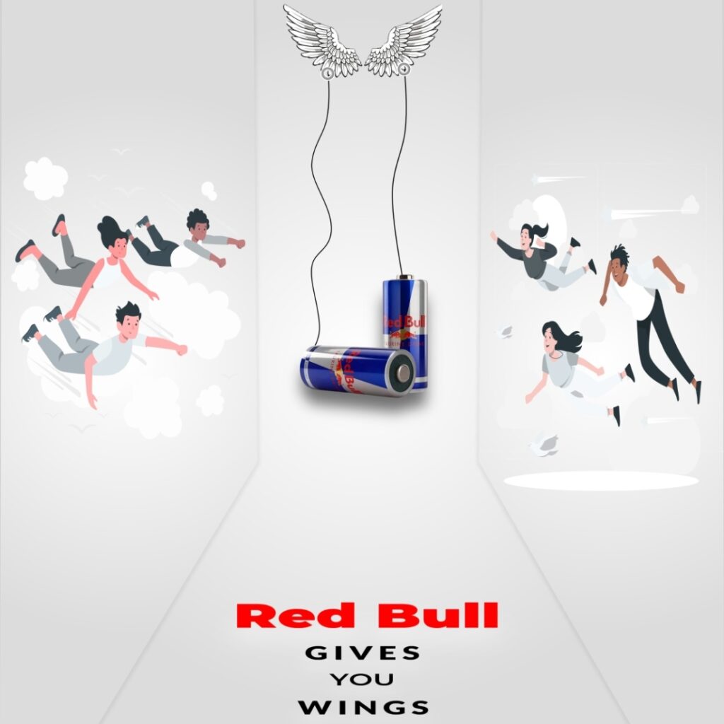 Eyes catching soft drink design. product post design. Red bull post ...