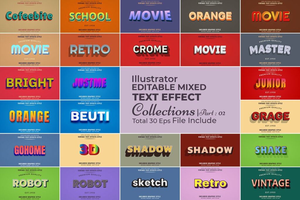 Retro Editable Text Effect - MasterBundles