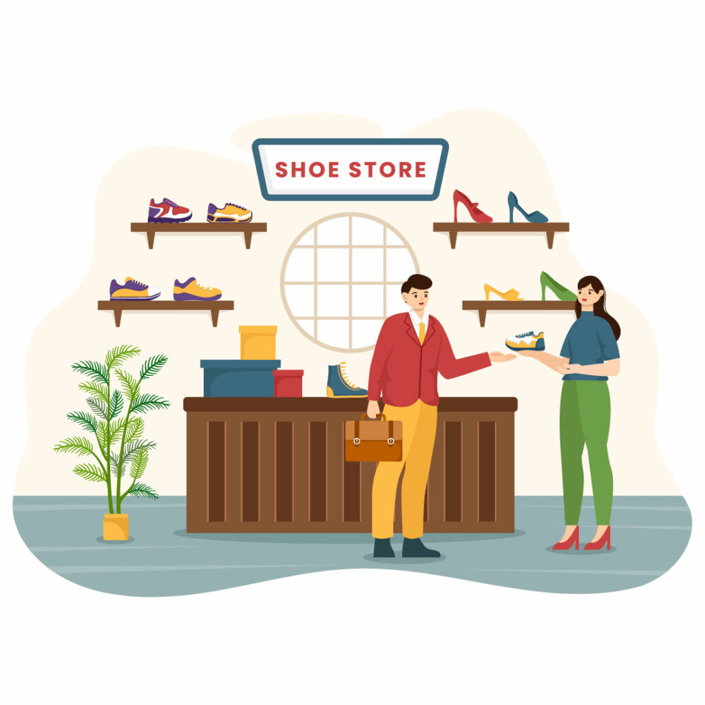 12 Shoe Store Illustration - MasterBundles