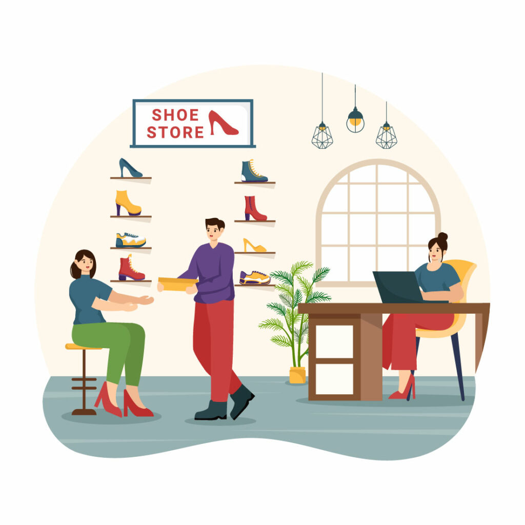 12 Shoe Store Illustration - MasterBundles