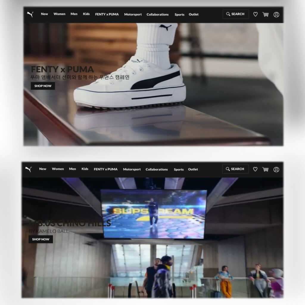 Creative PUMA WEB DESIGN presentation. company presentation ...