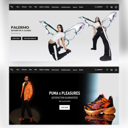 Creative PUMA WEB DESIGN presentation. company presentation ...