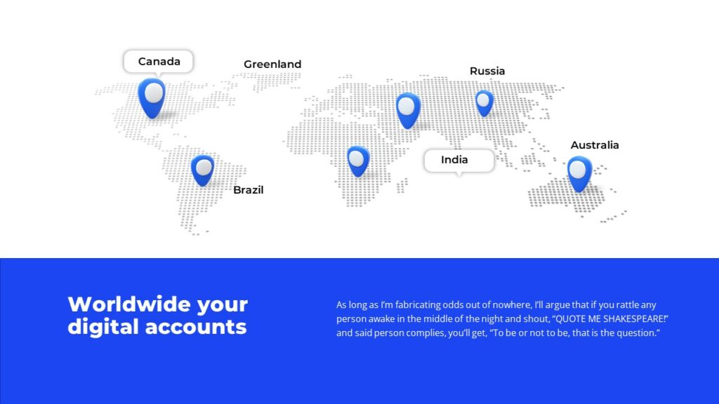 World Map Editable PowerPoint Template - MasterBundles