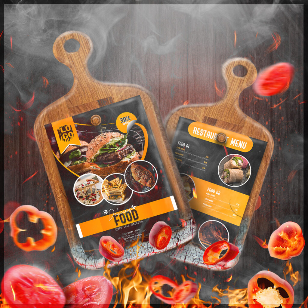 Professional restaurant food menu template. - MasterBundles