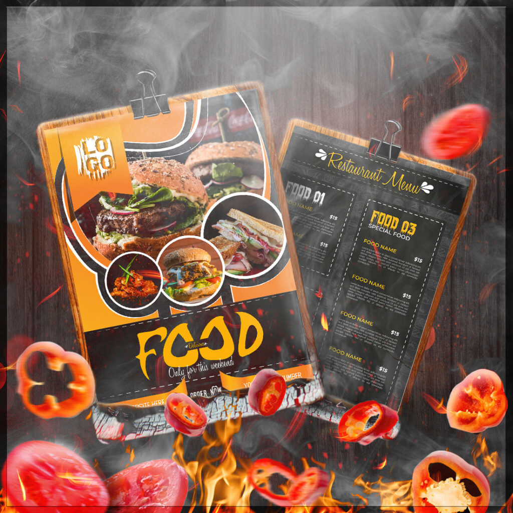 Professional restaurant food menu template - MasterBundles