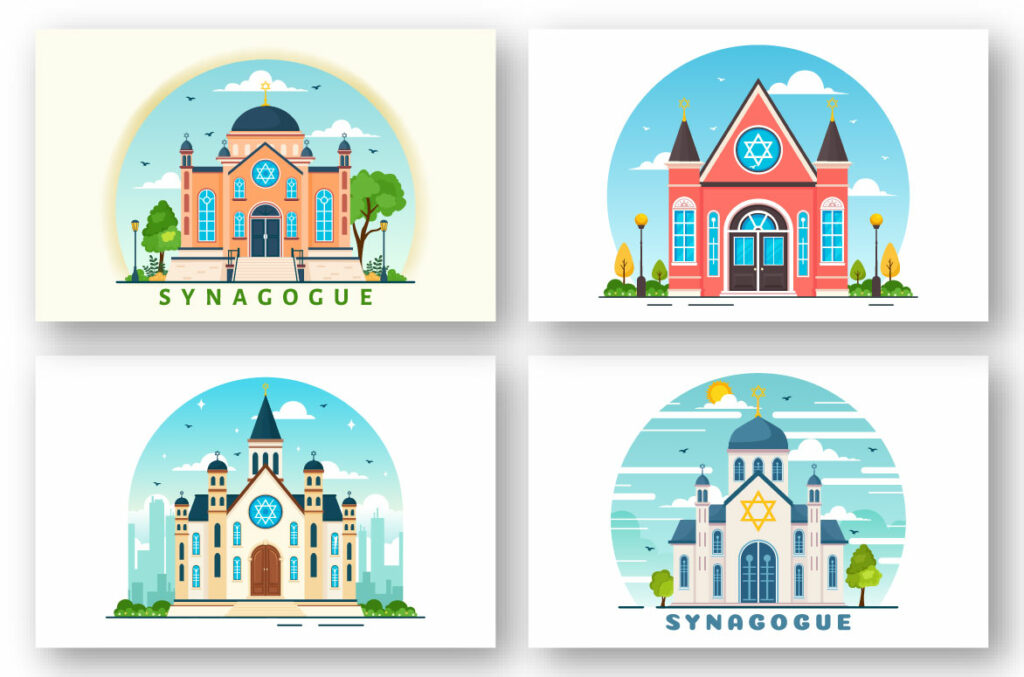 10 Synagogue Building Illustration - MasterBundles