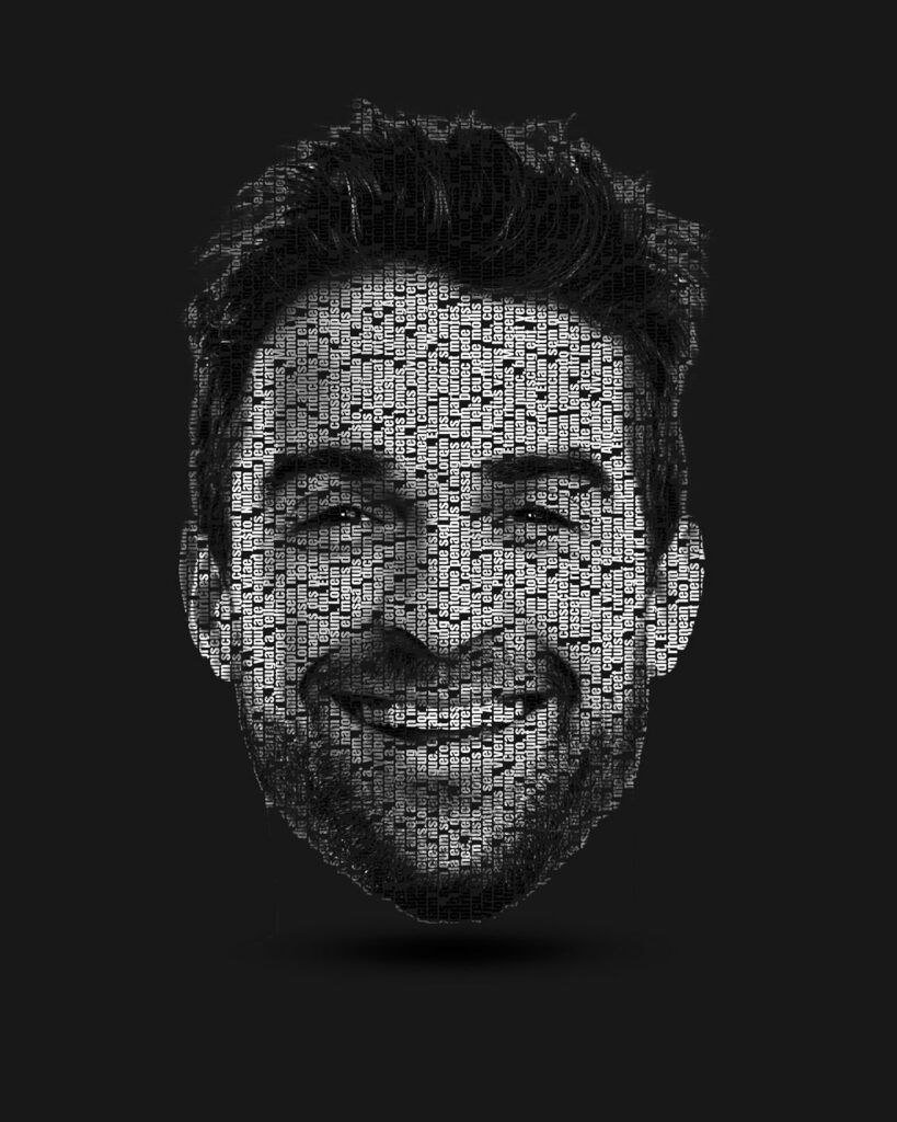 Portrait Editable Text Photo Effect - MasterBundles