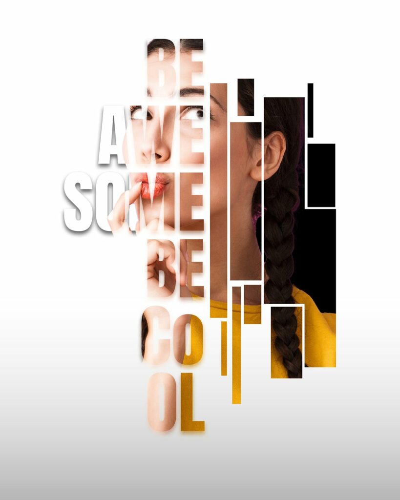 Portrait Editable Text Photo Effect - MasterBundles