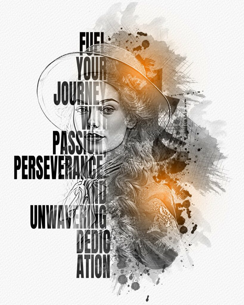 Text Masking Portrait Photo Painting - MasterBundles