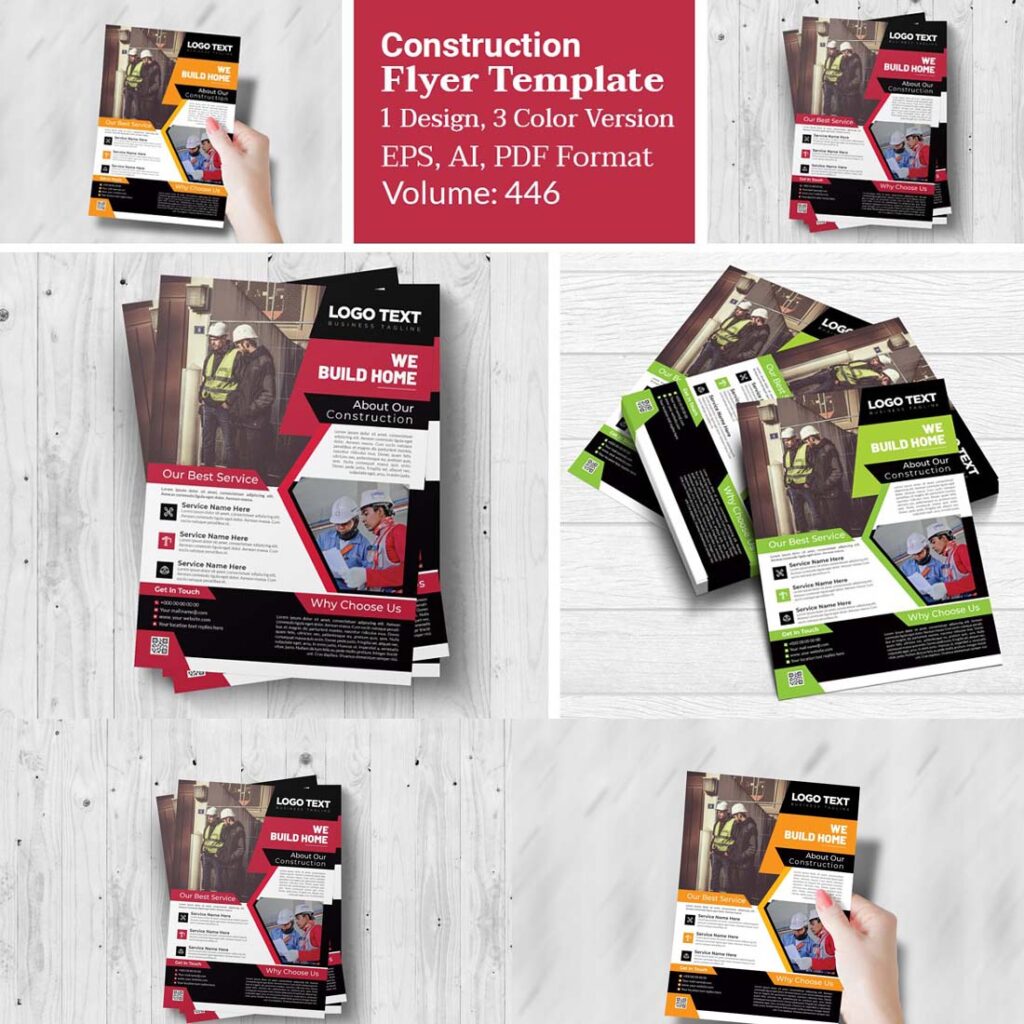 Building Construction Flyer Template - MasterBundles