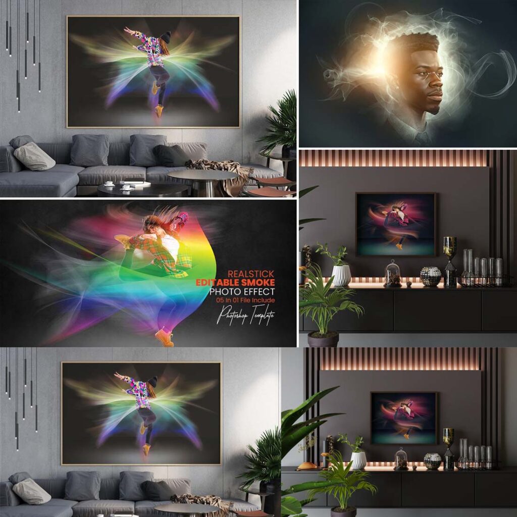 Smoke Photo Effect Template - MasterBundles