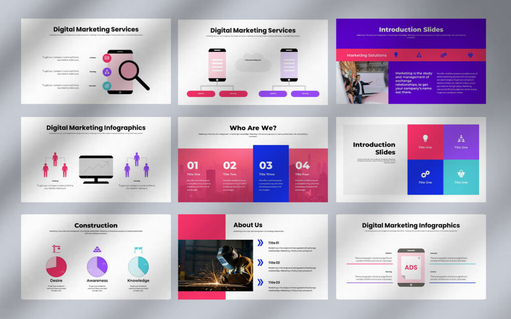 Random Hero Google Slide Presentation Template - MasterBundles