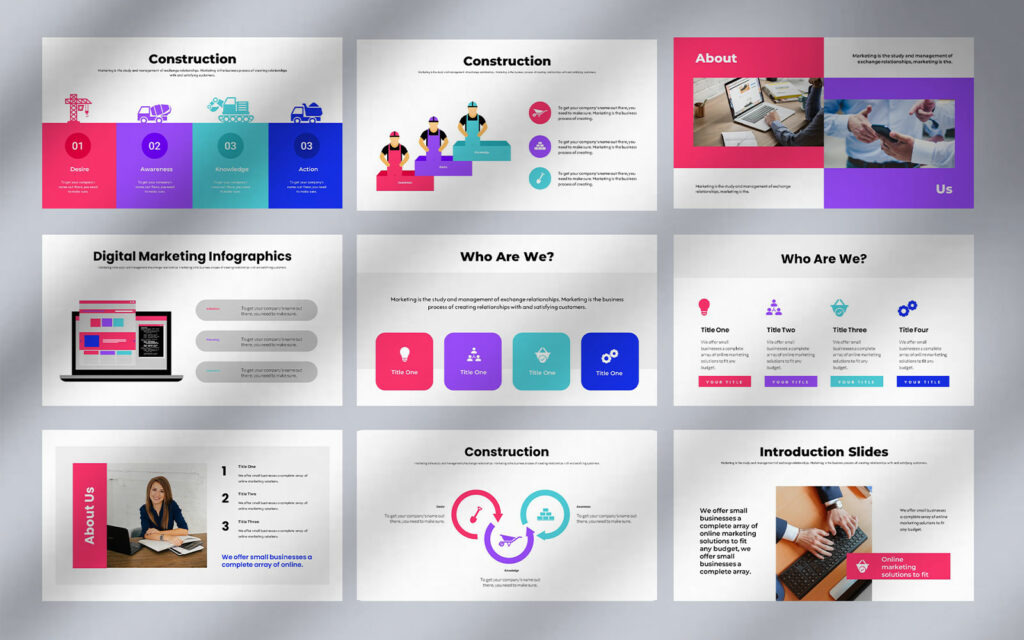 Random Hero Google Slide Presentation Template - MasterBundles