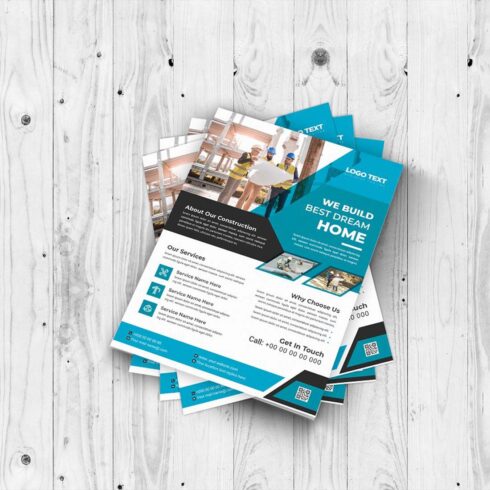 Construction Flyer Design Template - MasterBundles
