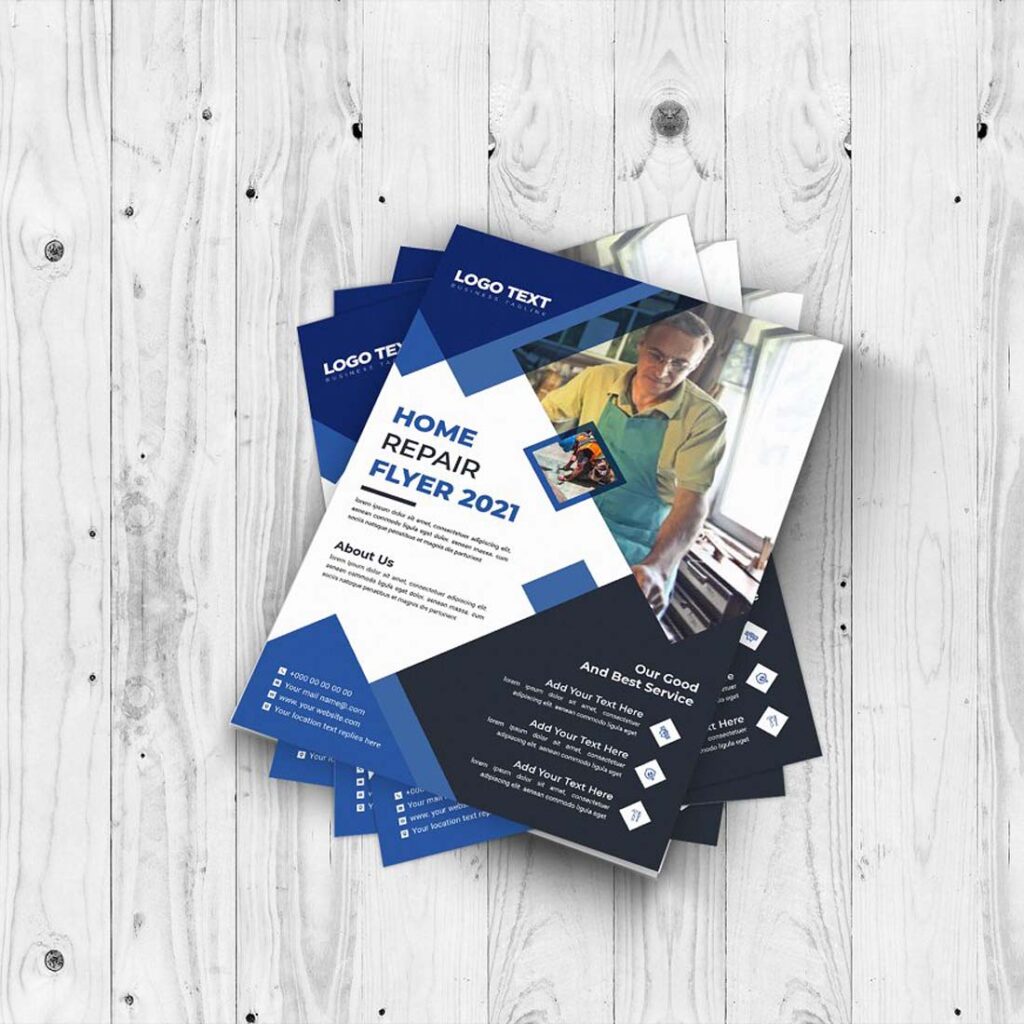 House Repair Flyer Design Template - MasterBundles