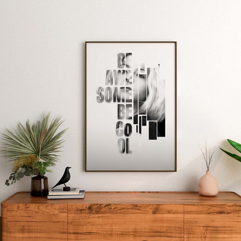 Portrait Editable Text Photo Effect - MasterBundles
