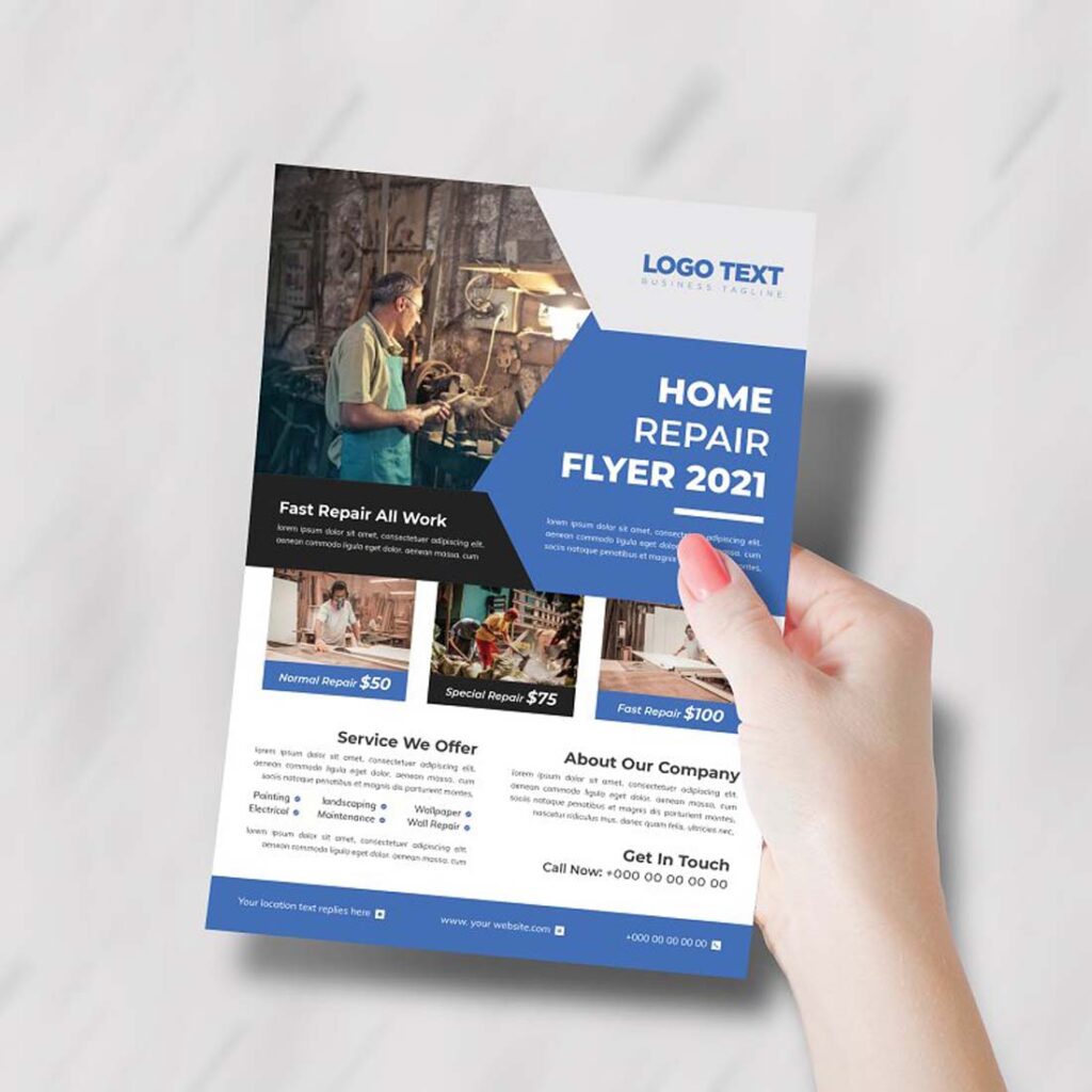 Repair Service Flyer Design - MasterBundles
