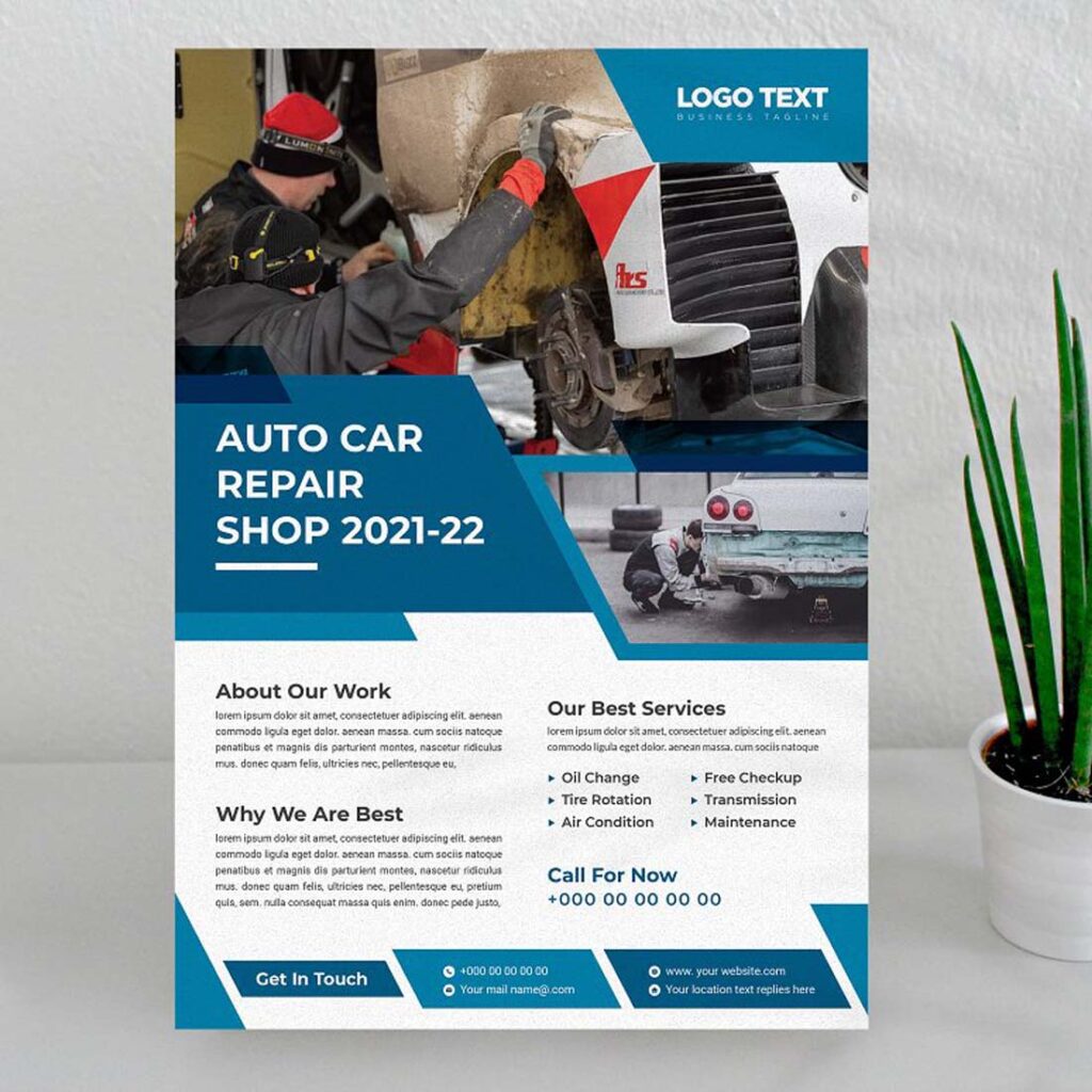 Car Repair Flyer Template - MasterBundles