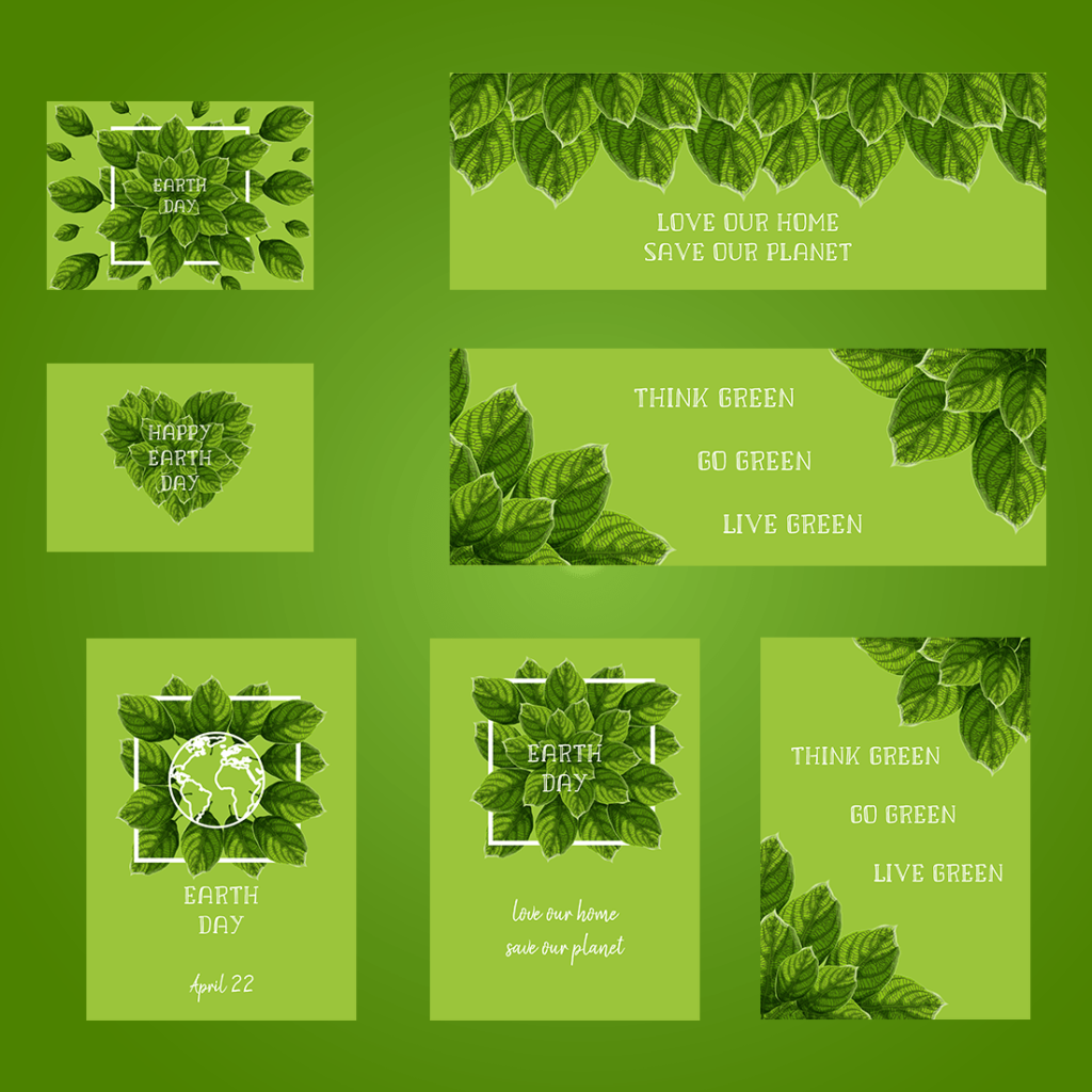 Earth Day. Set of Posters Graphic - MasterBundles