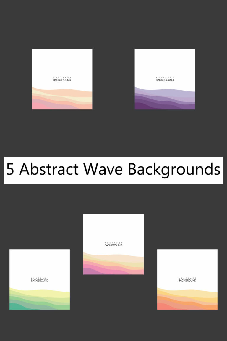 5 Abstract Wave Backgrounds - MasterBundles